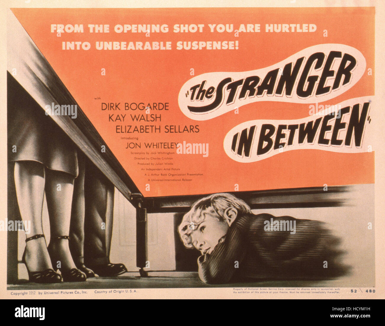 THE STRANGER IN BETWEEN, (aka HUNTED), US poster, Jon Whiteley, 1952 ...