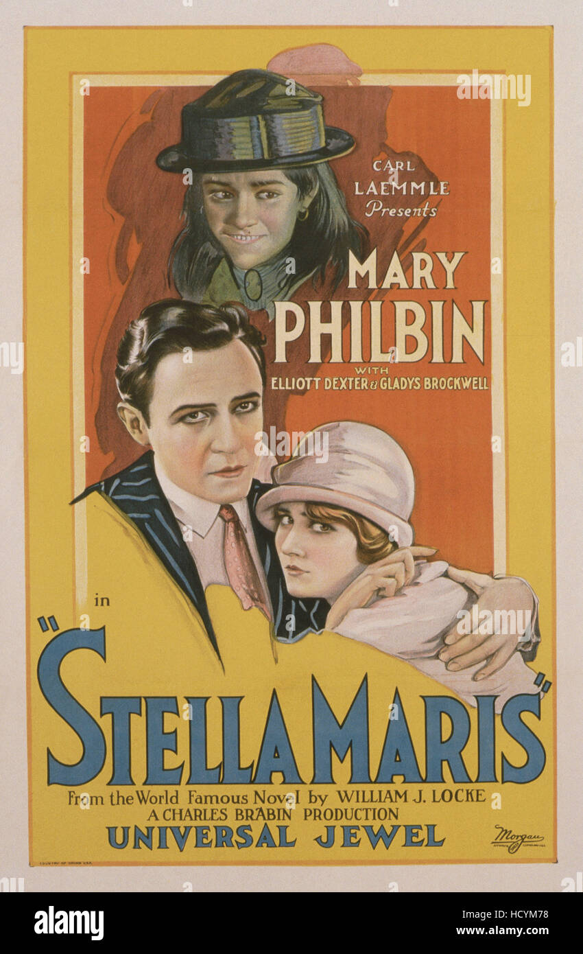 STELLA MARIS, US poster, Mary Philbin (top), bottom from left: Elliott ...