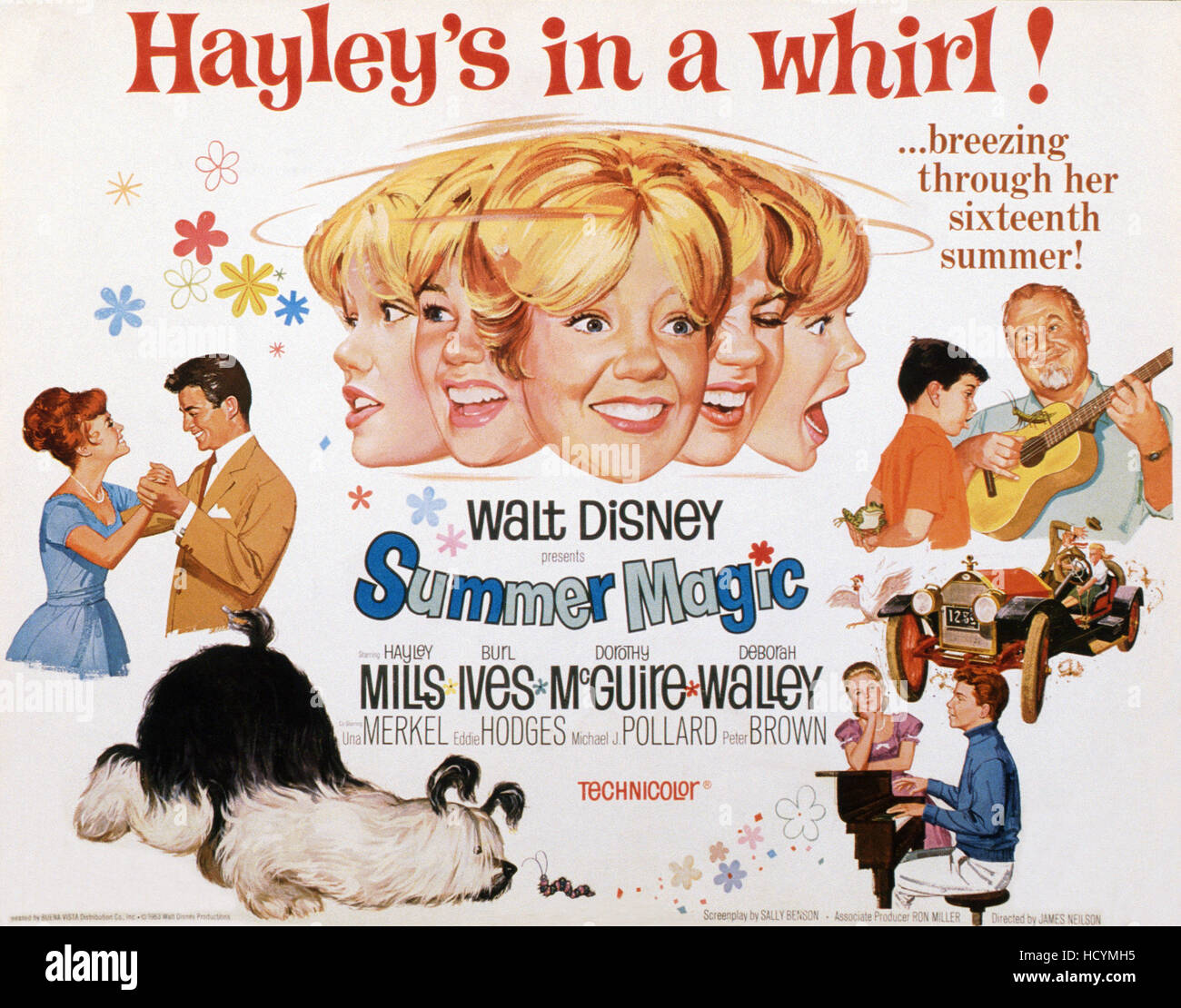 SUMMER MAGIC, US lobbycard, left: Deborah Walley, Peter Brown; center ...