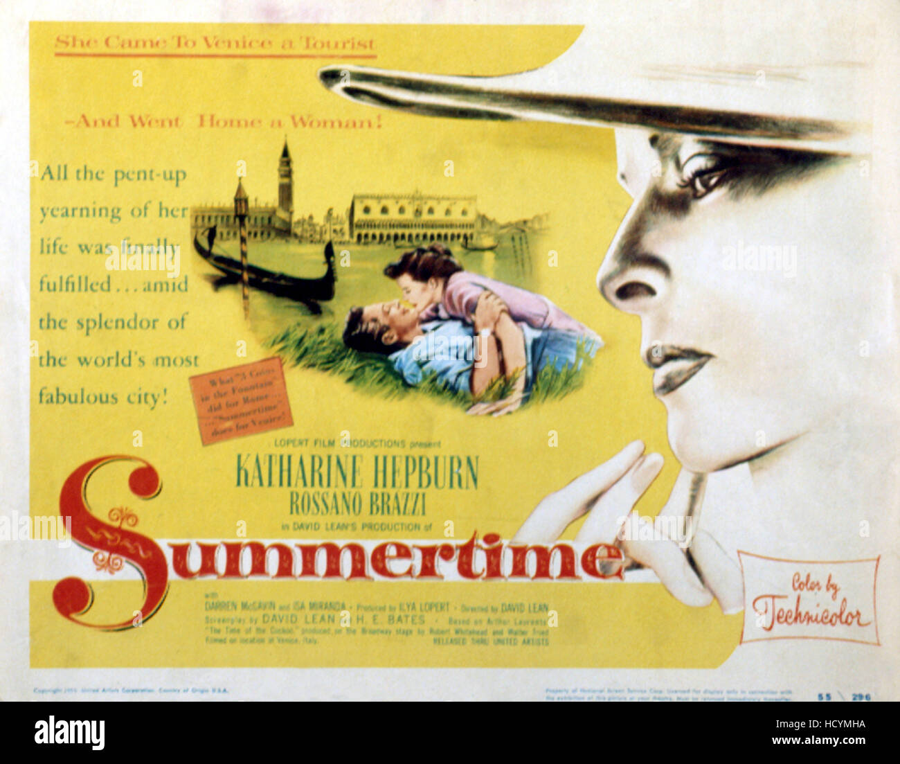 SUMMERTIME, Katharine Hepburn, Rossano Brazzi, 1955 Stock Photo - Alamy