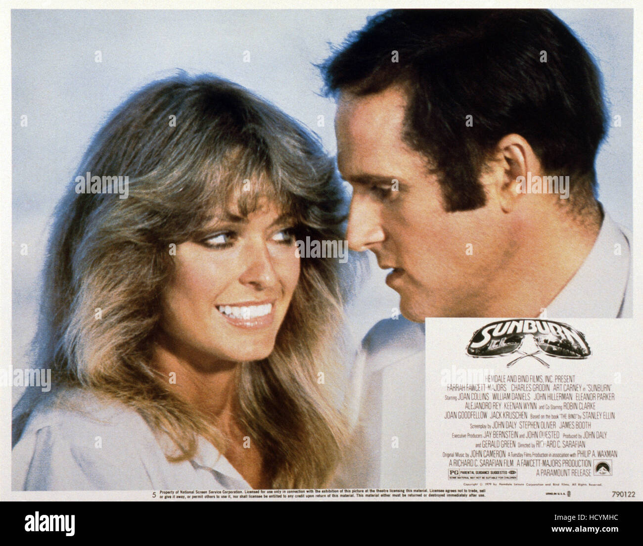 SUNBURN, US lobbycard, from left: Farrah Fawcett, Charles Grodin, 1979 ...