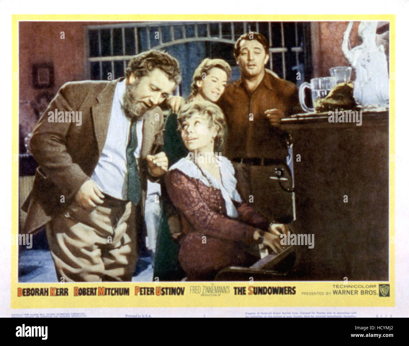 THE SUNDOWNERS, Peter Ustinov, Glynis Johns, Deborah Kerr, Robert ...