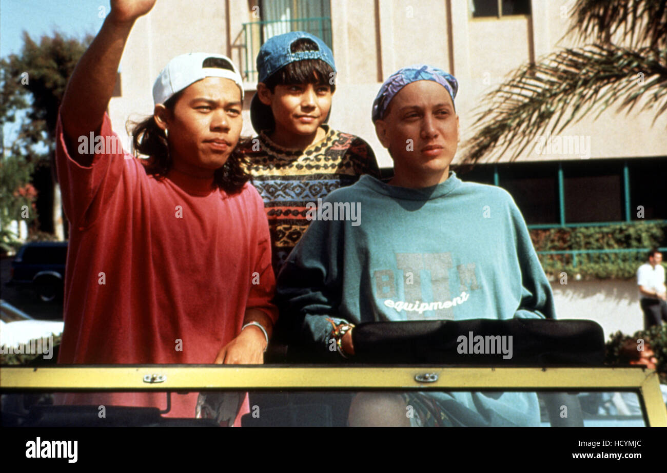 SURF NINJAS, Ernie Reyes Jr., Nicholas Cowan, Rob Schneider, 1993, (c ...