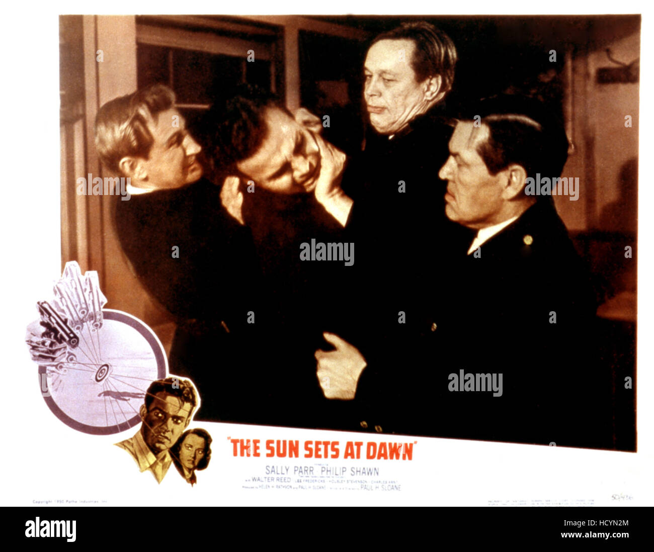 THE SUN SETS AT DAWN, bottom left from left: Philip Shawn, Sally Parr ...