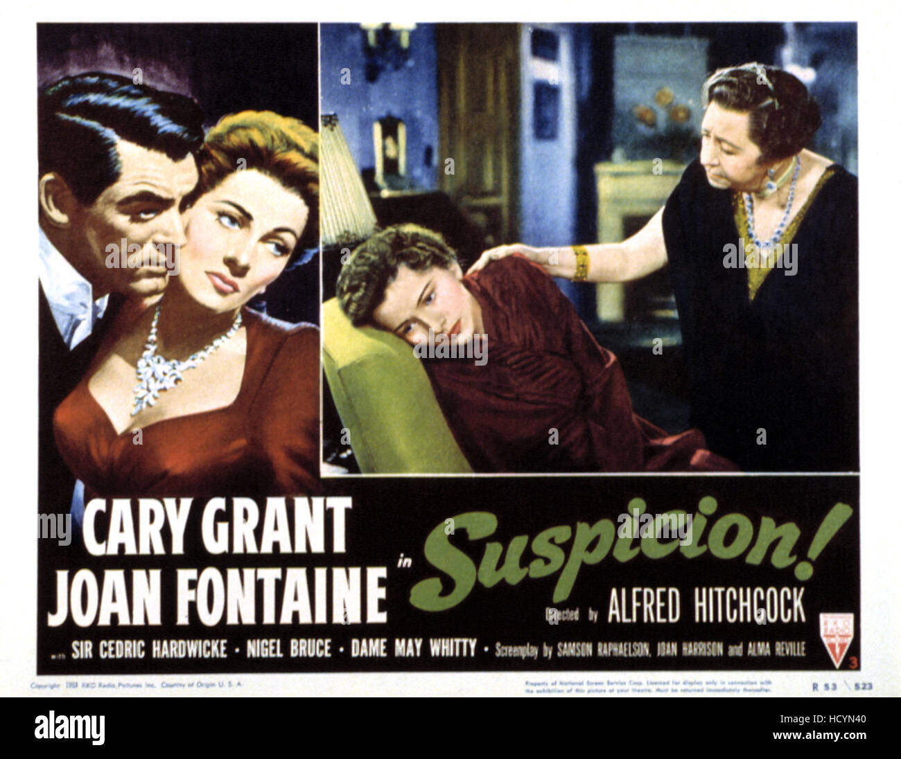 SUSPICION, Joan Fontaine, Dame May Whitty, 1941 Stock Photo - Alamy
