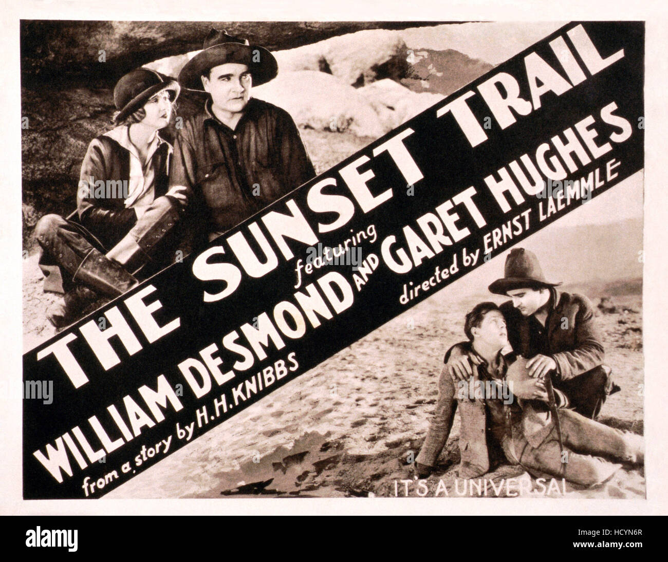 THE SUNSET TRAIL, US lobbycard, top left: Lucille Hutton, William ...