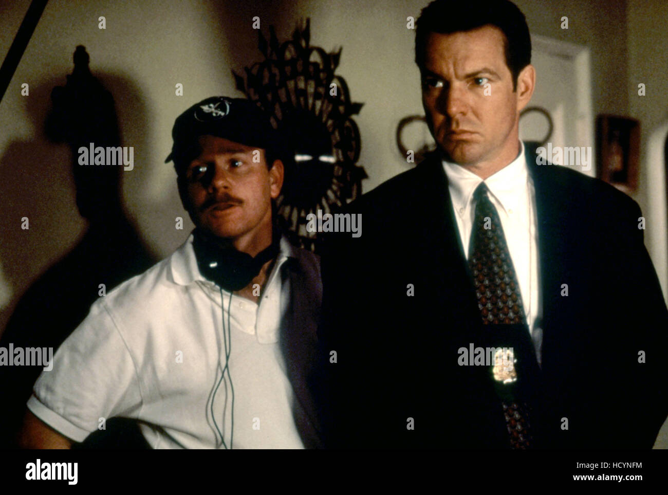 SWITCHBACK, director Jeb Stuart, Dennis Quaid, on set, 1997. ©Paramount ...