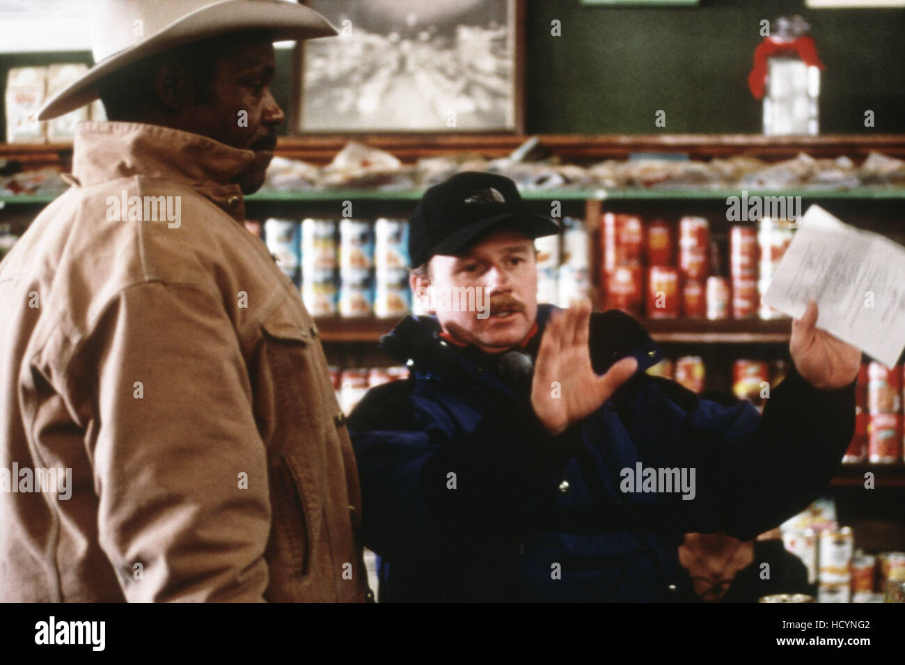 SWITCHBACK, from left: Danny Glover, director Jeb Stuart on set, 1997 ...