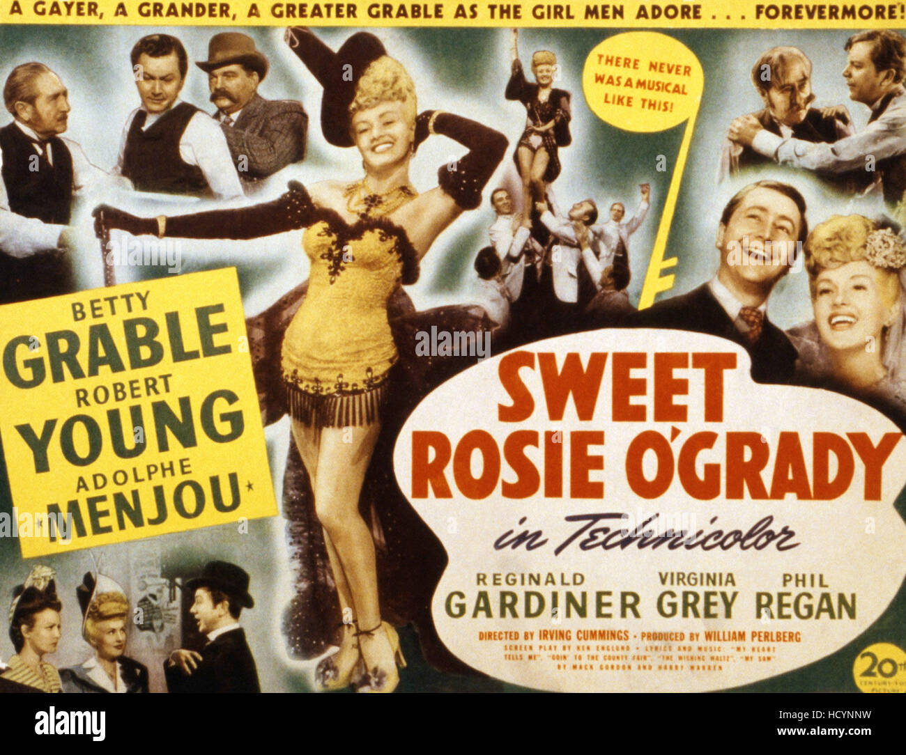 SWEET ROSIE O'GRADY, Betty Grable, Robert Young, Adolphe Menjou, 1943 TM and Copyright © 20th ...