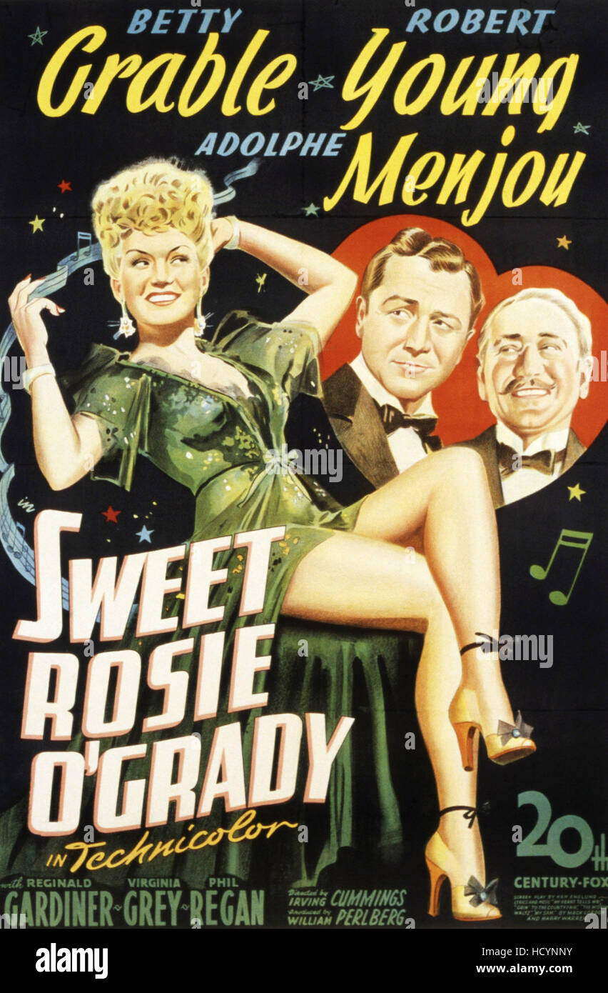 SWEET ROSIE O'GRADY, Betty Grable, Robert Young, Adolphe Menjou, 1943 TM and Copyright © 20th ...