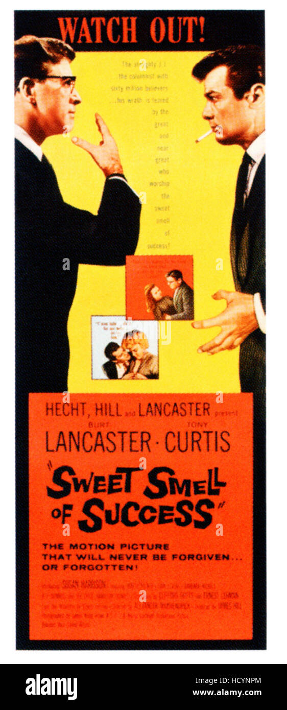 SWEET SMELL OF SUCCESS, THE, Burt Lancaster, Tony Curtis, 1957, poster ...