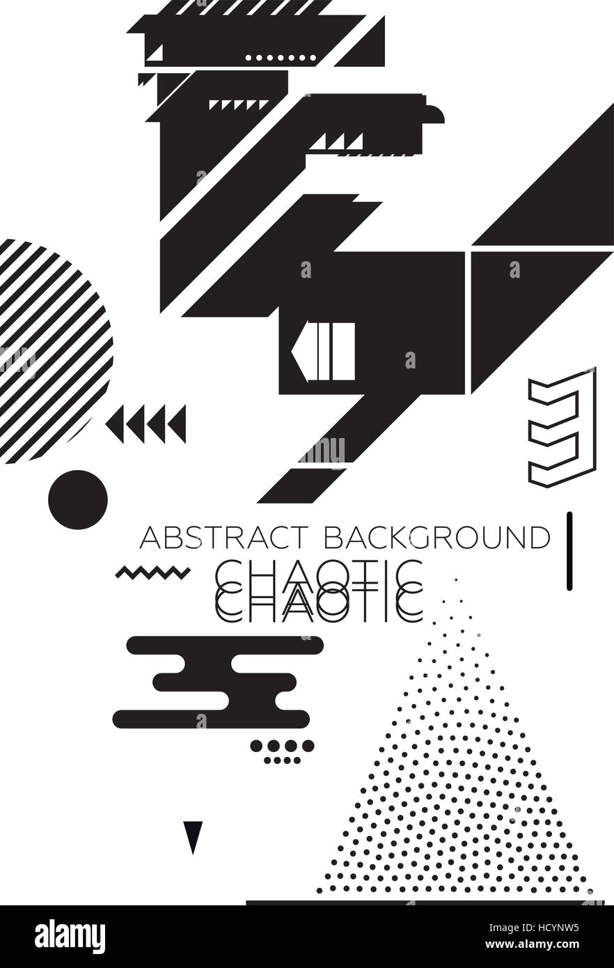 Chaotic Abstract Background Stock Vector Image & Art - Alamy