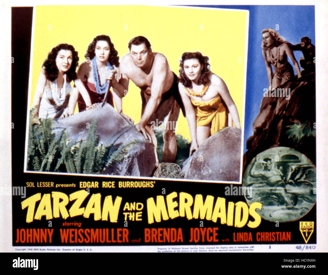 TARZAN AND THE MERMAIDS, Johnny Weissmuller, 1948 Stock Photo - Alamy