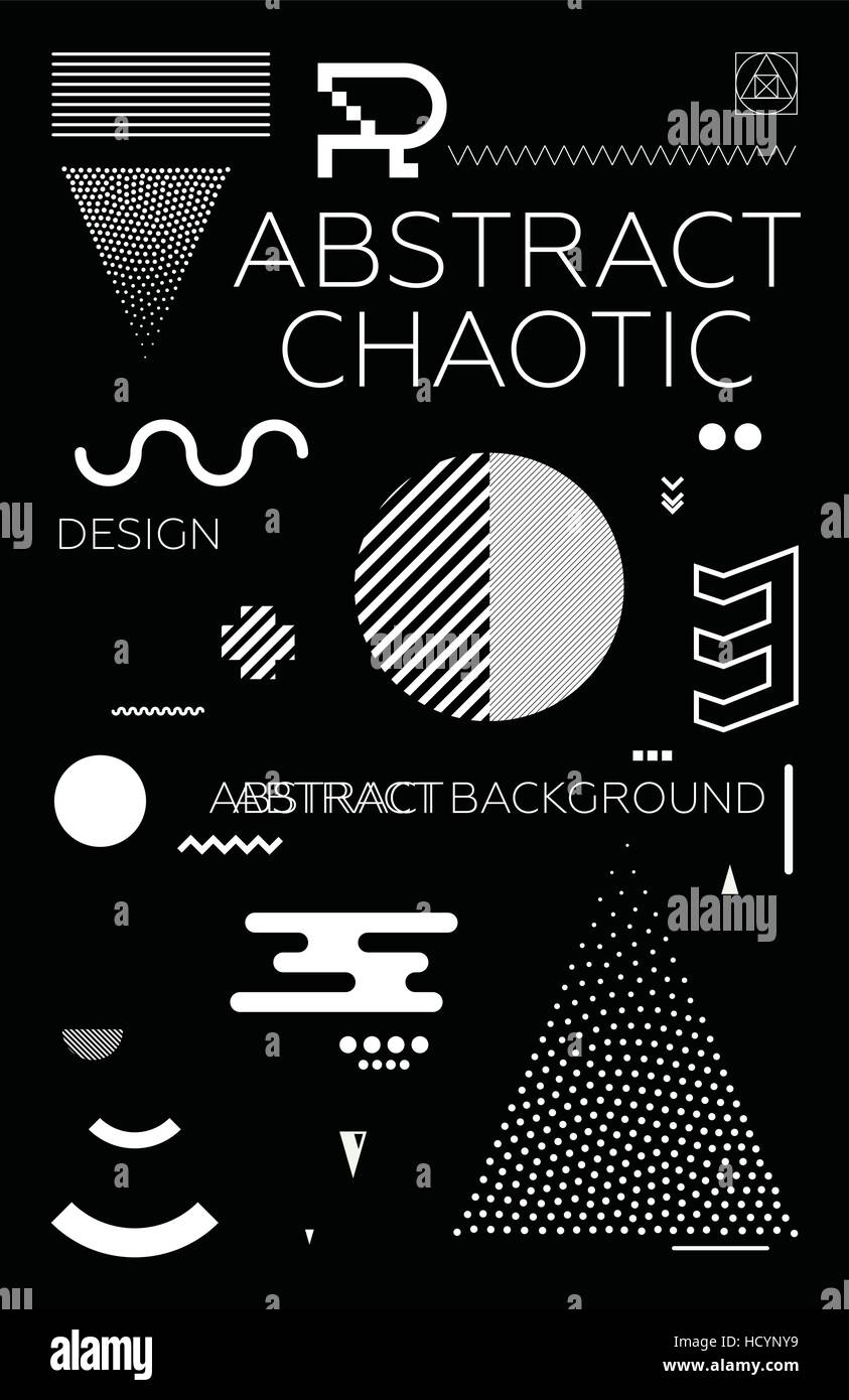 Chaotic Abstract Background Stock Vector Image & Art - Alamy