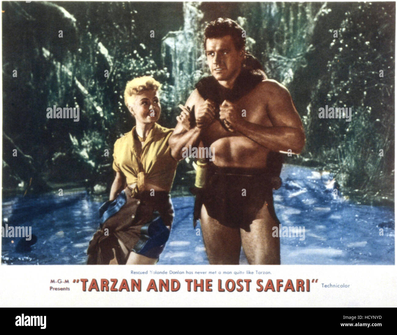 TARZAN AND THE LOST SAFARI, Yolande Donlan, Gordon Scott, 1957 Stock ...