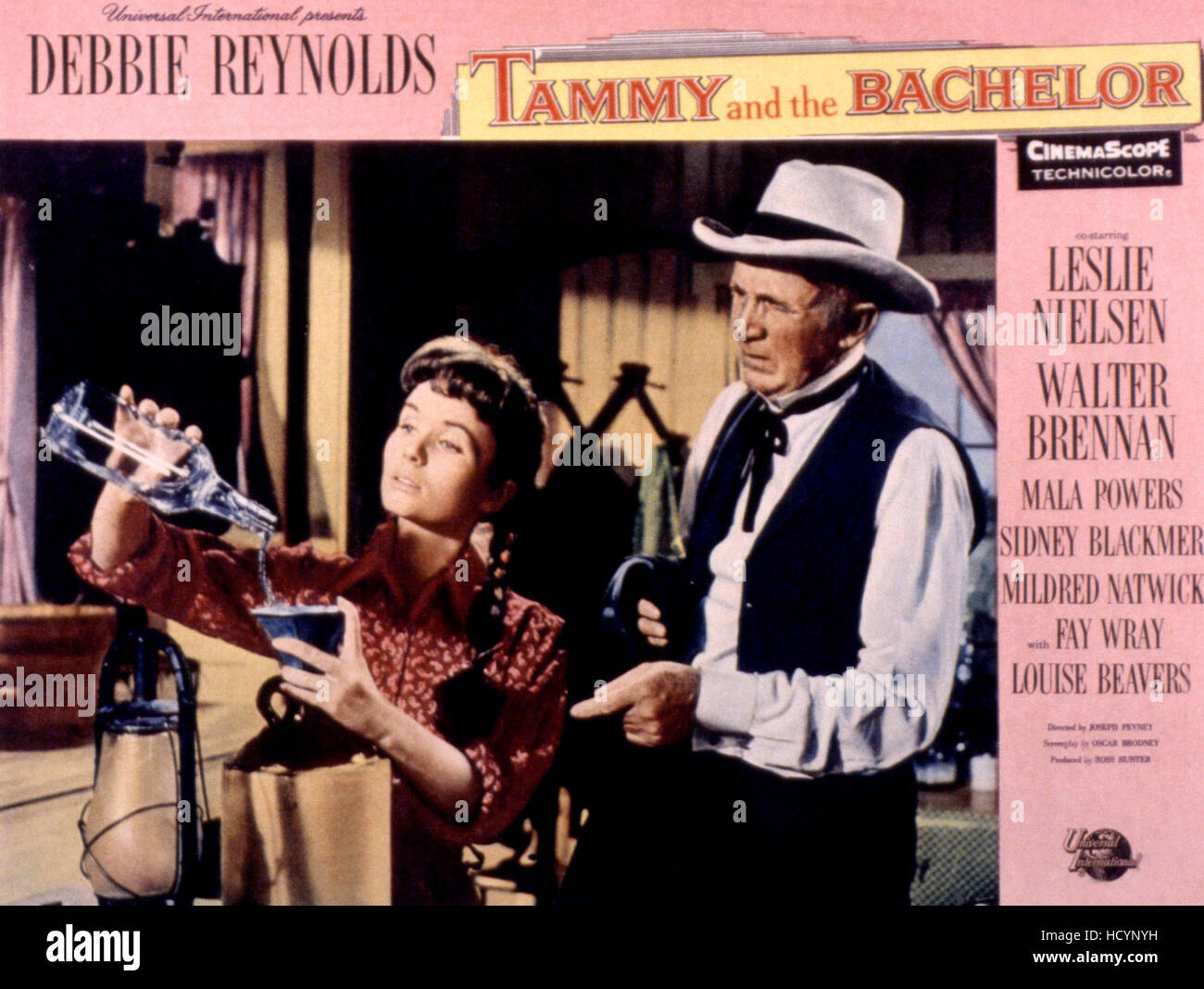 TAMMY AND THE BACHELOR, Debbie Reynolds, Walter Brennan, 1957 Stock ...