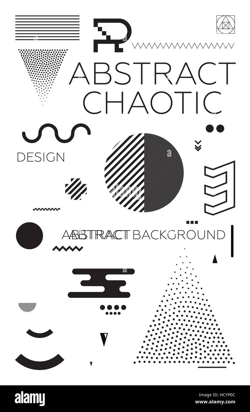 Chaotic Abstract Background Stock Vector Image & Art - Alamy