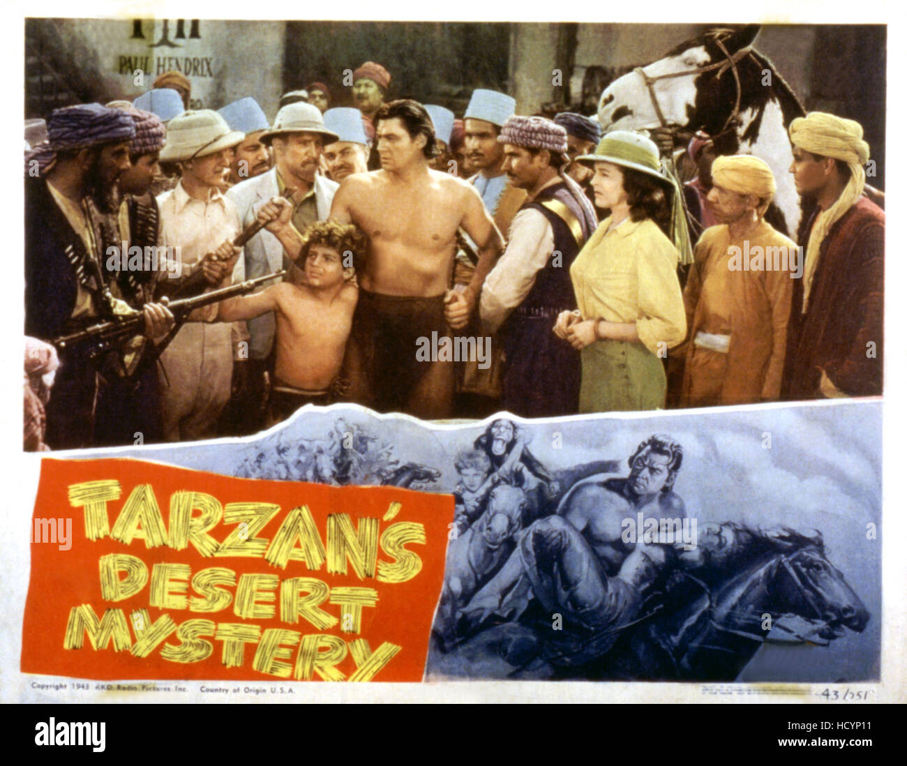 TARZAN'S DESERT MYSTERY, Otto Kruger, Joe Sawyer, Johnny Sheffield ...