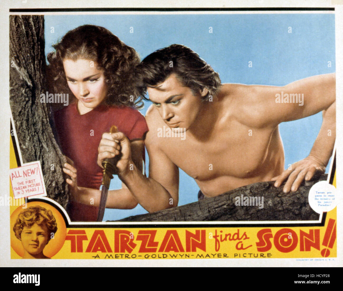 TARZAN FINDS A SON, Maureen O'Sullivan, Johnny Weissmuller, 1939 Stock Photo - Alamy