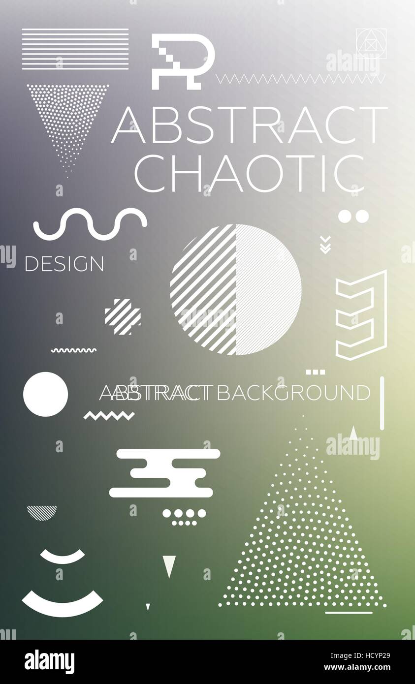 Chaotic Abstract Background Stock Vector Image & Art - Alamy