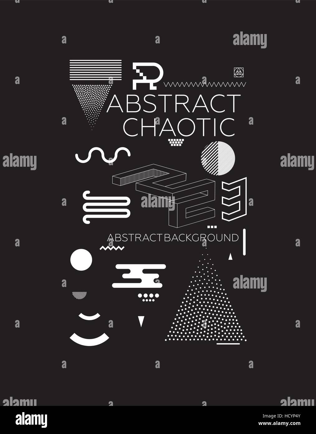 Chaotic Abstract Background Stock Vector Image & Art - Alamy