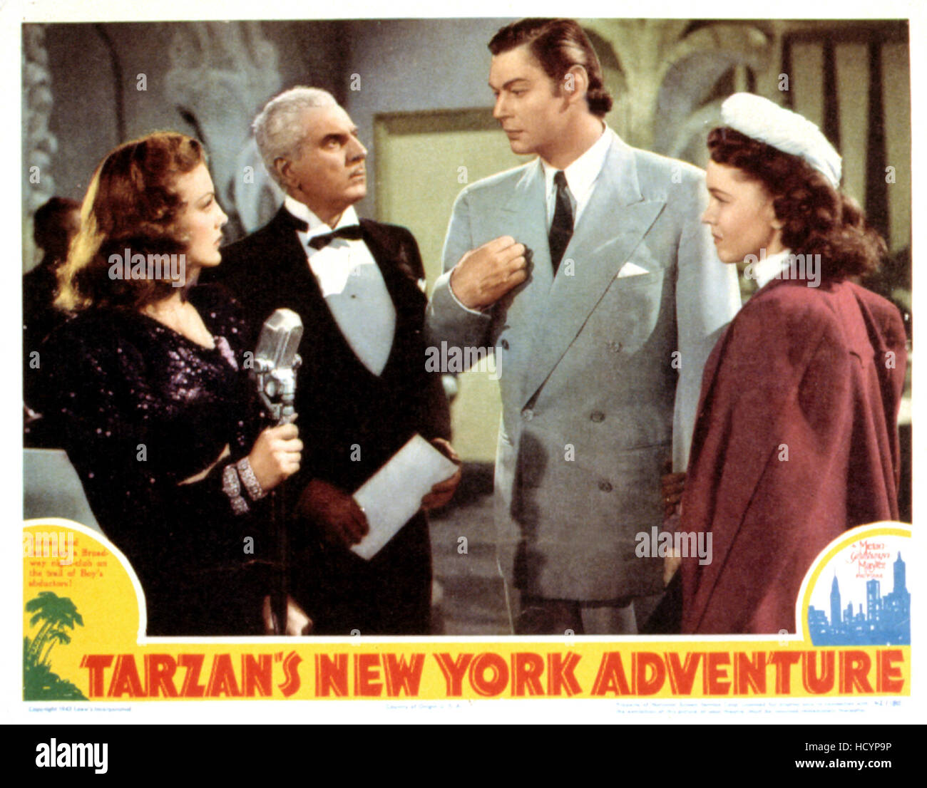 TARZAN'S NEW YORK ADVENTURE, Viginia Grey, Eddie Kane, Johnny ...