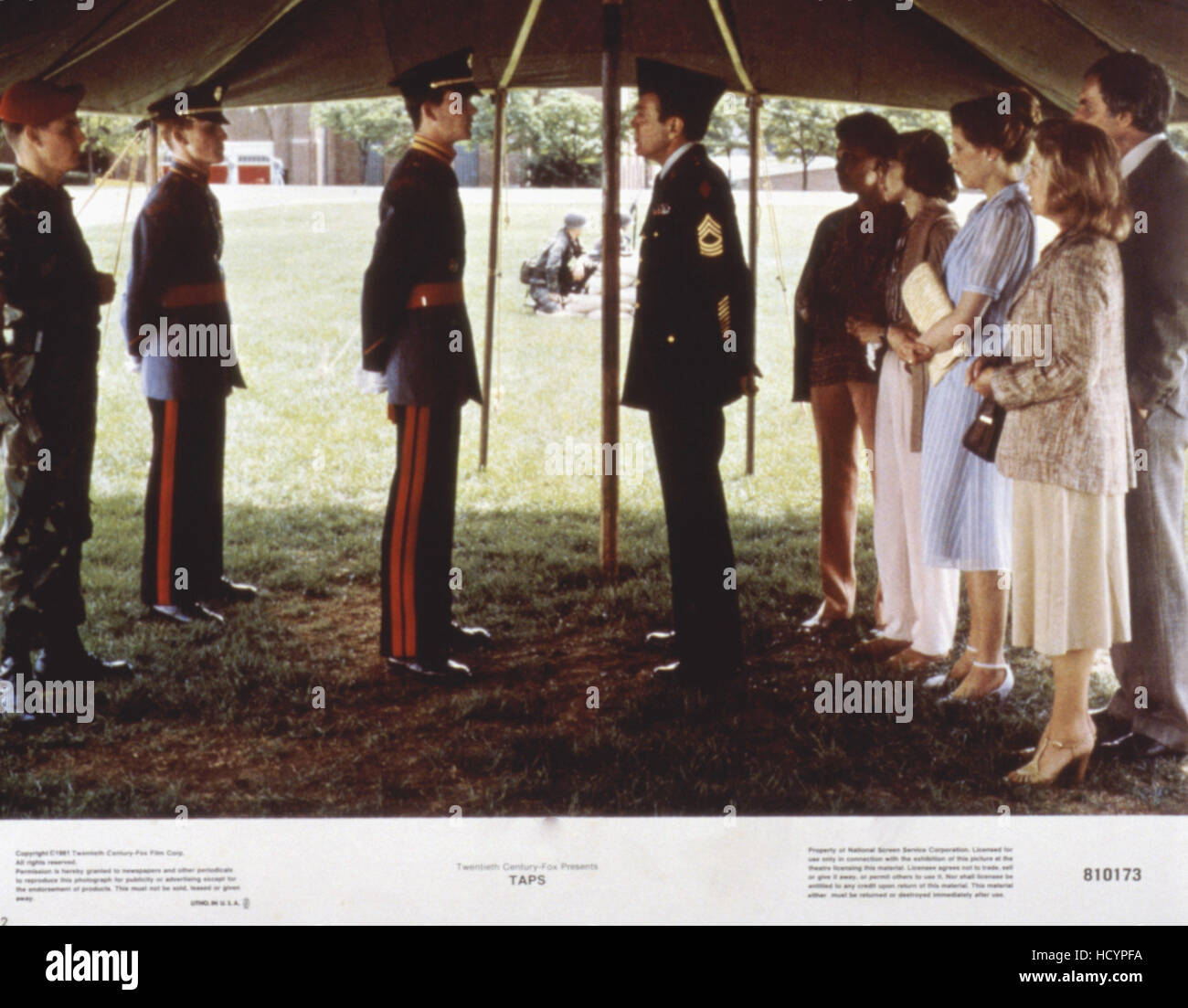 TAPS, Tom Cruise, Timothy Hutton, 1981, TM and Copyright (c)20th ...