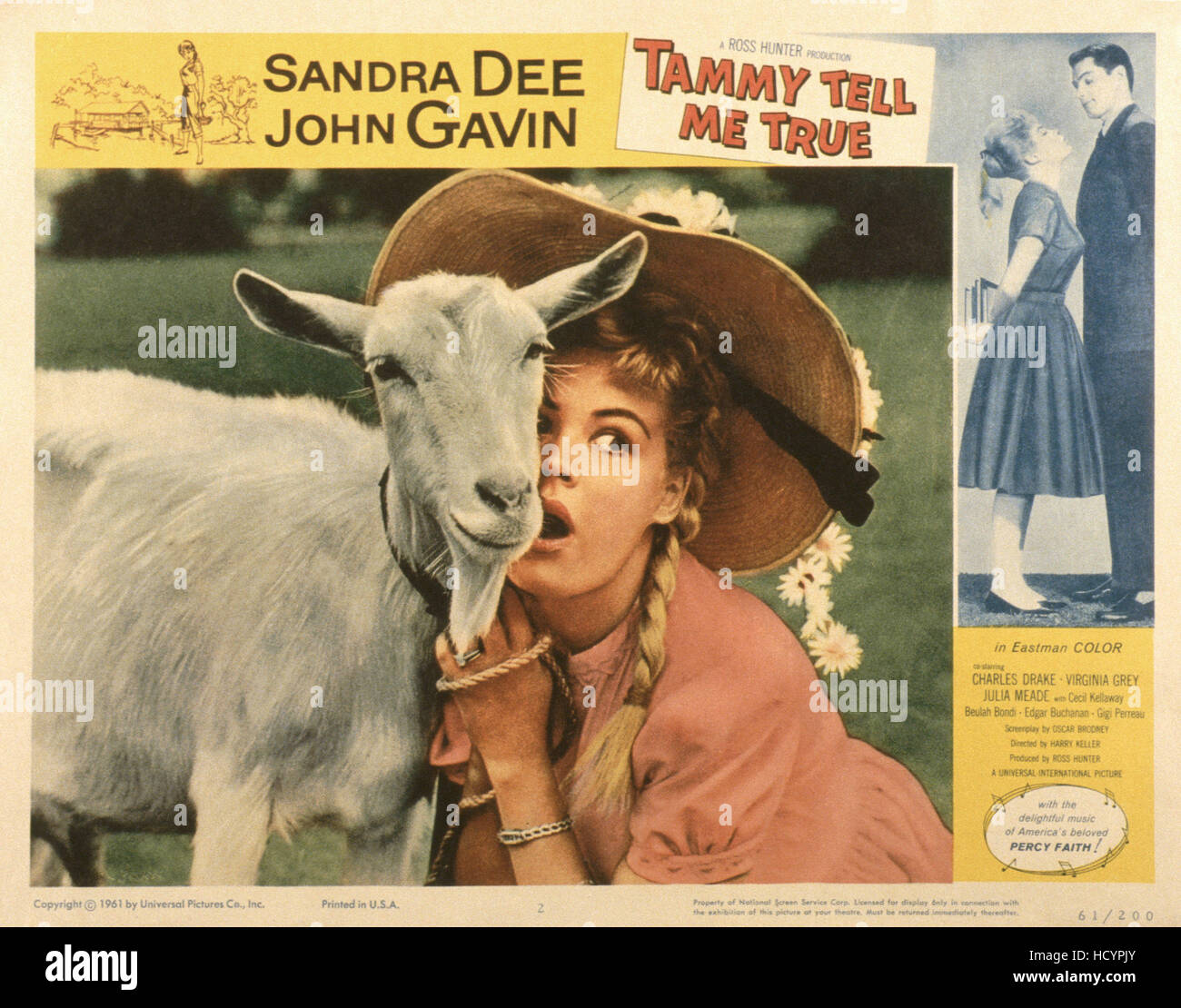 TAMMY TELL ME TRUE, US lobbycard, Sandra Dee (center), right from left ...