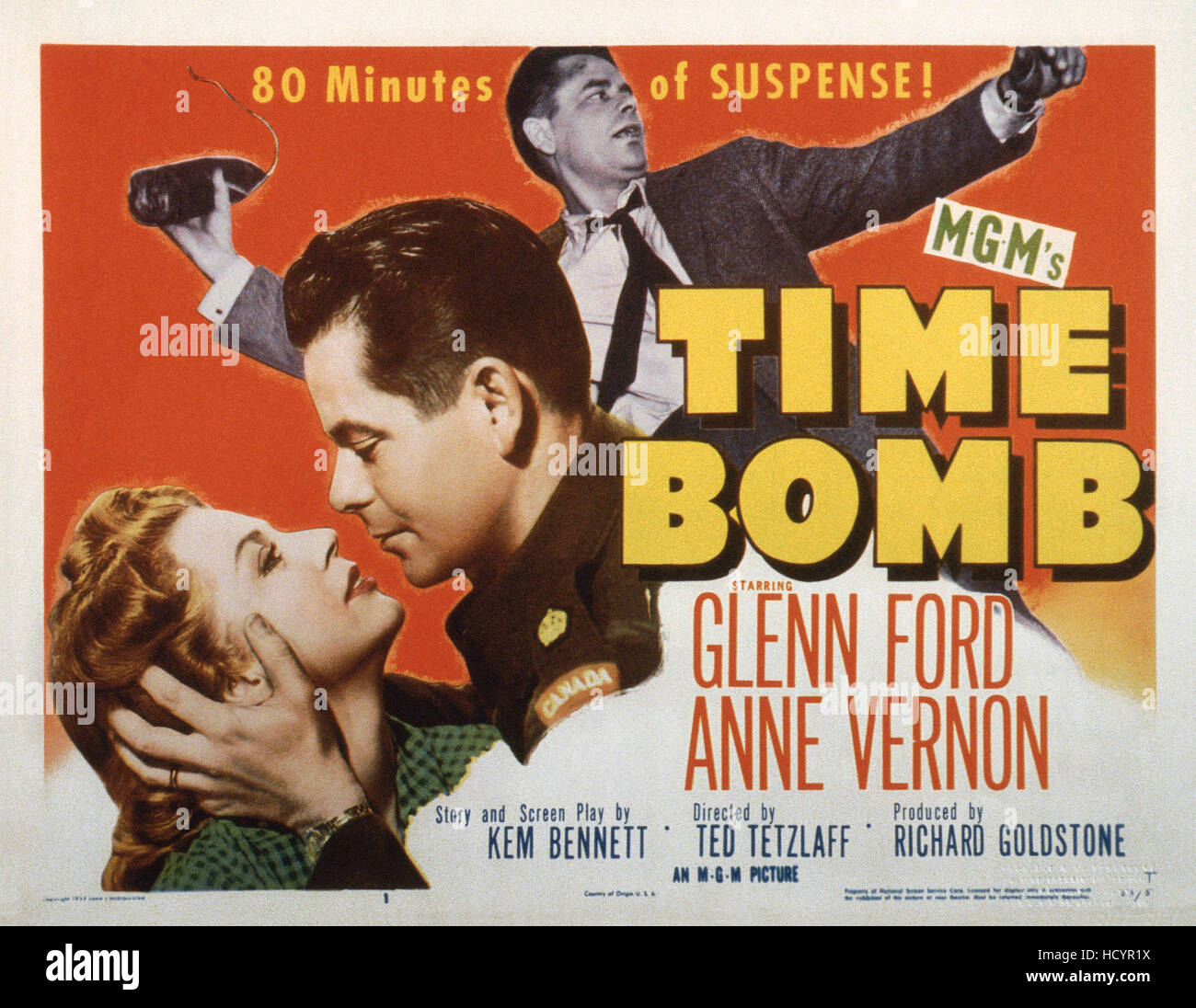 TIME BOMB, (aka TERROR ON A TRAIN), US lobbycard, from left: Anne ...