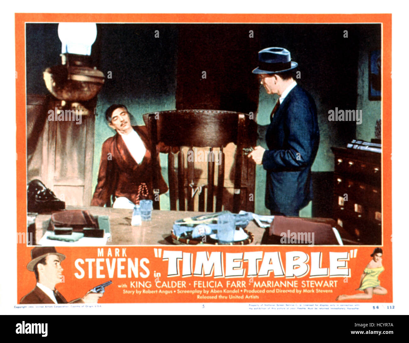 TIMETABLE, Rodolfo Hoyos Jr, Mark Stevens, 1956 Stock Photo - Alamy