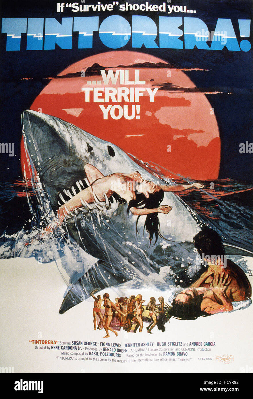 TINTORERA, (aka TINTORERA: KILLER SHARK), US poster art, 1977. ©UFDC ...