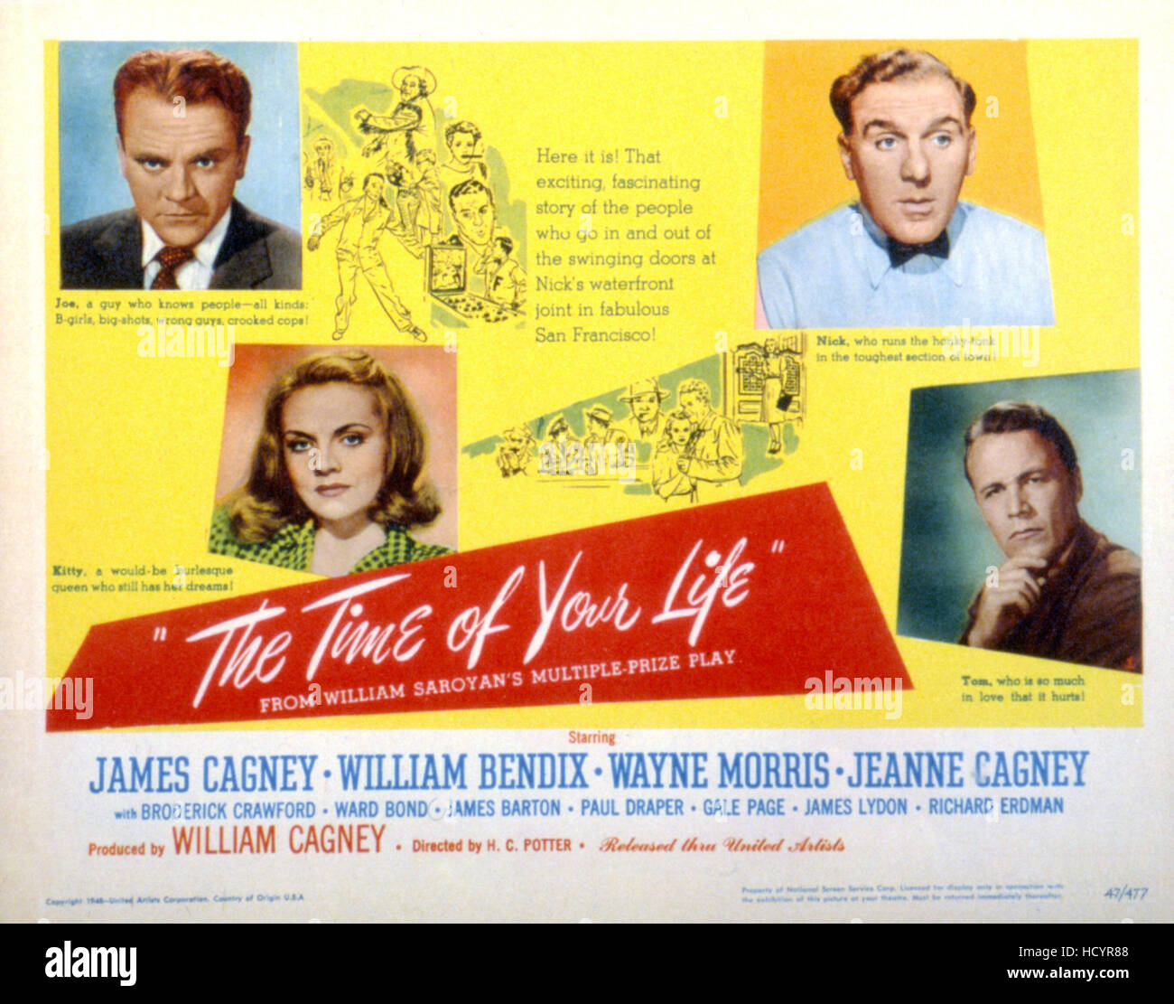 THE TIME OF YOUR LIFE, James Cagney, Jeanne Cagney, William Bendix ...