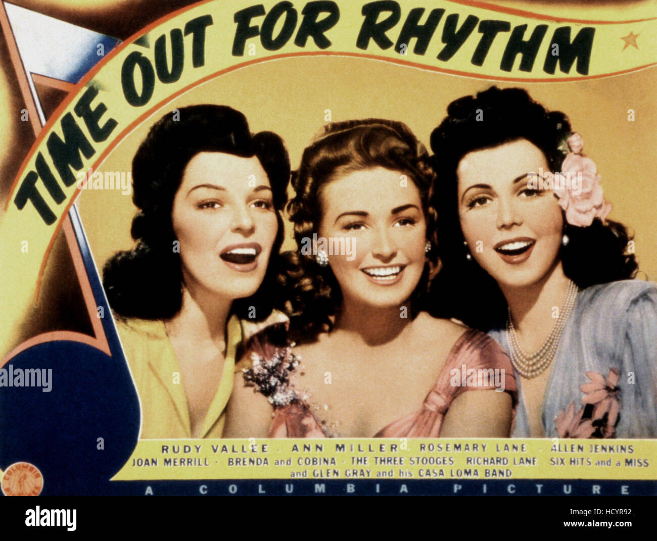 TIME OUT FOR RHYTHM, Joan Merrill, Rosemary Lane, Ann Miller, 1941 ...