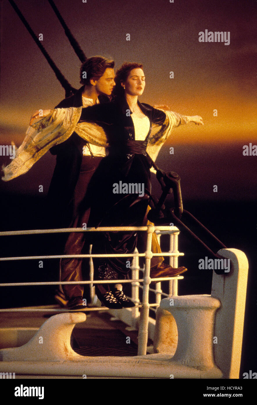 TITANIC, Leonardo Di Caprio, Kate Winslet, 1997, TM & Copyright (c ...