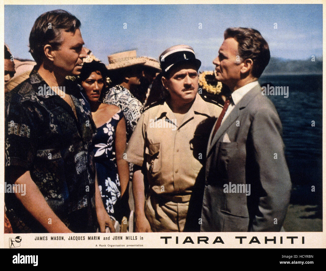 TIARA TAHITI, British lobbycard, from left: James Mason, Jacques Marin ...