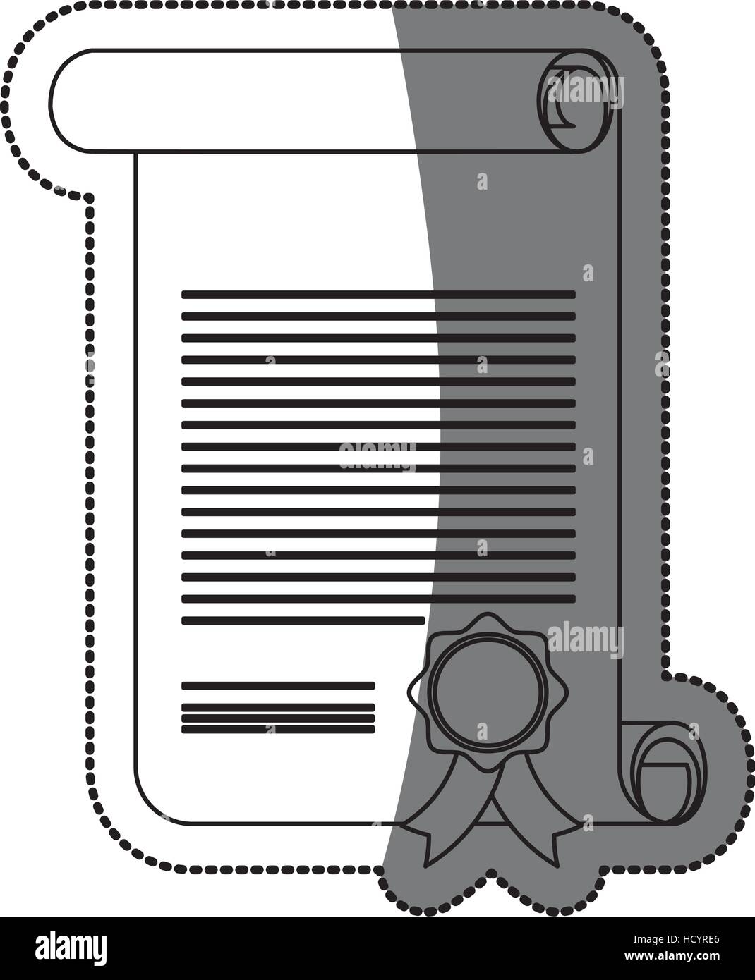 Diploma icon. Graduation university education school and college theme ...