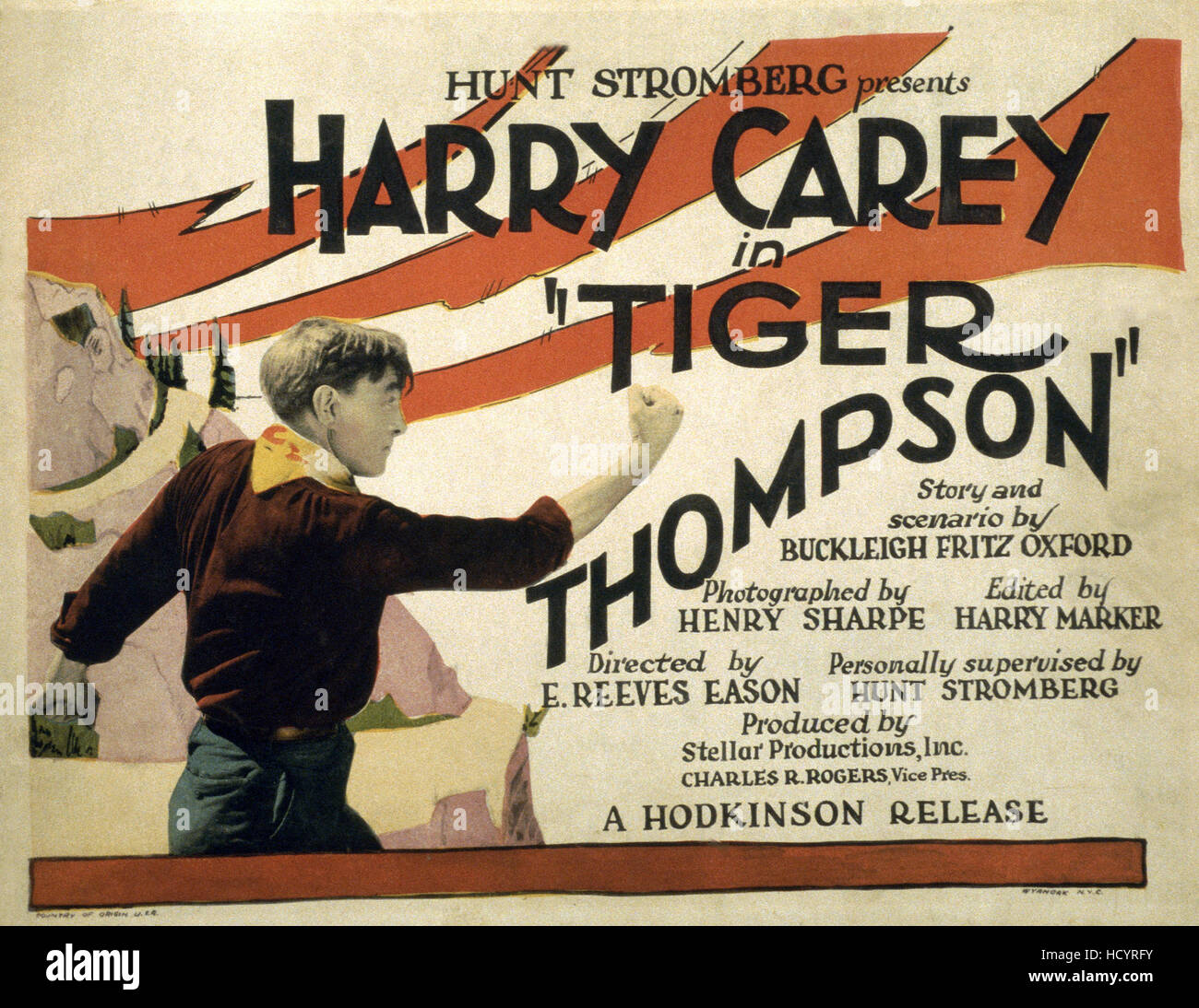 TIGER THOMPSON, US poster, Harry Carey, 1924 Stock Photo - Alamy