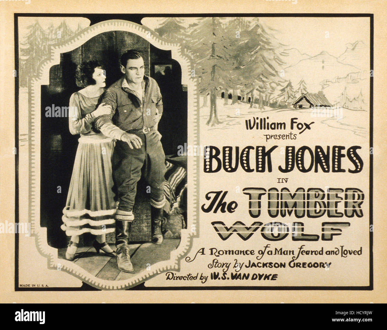 TIMBER WOLF, US lobbycard, from left: Elinor Fair, Buck Jones, 1925. TM ...