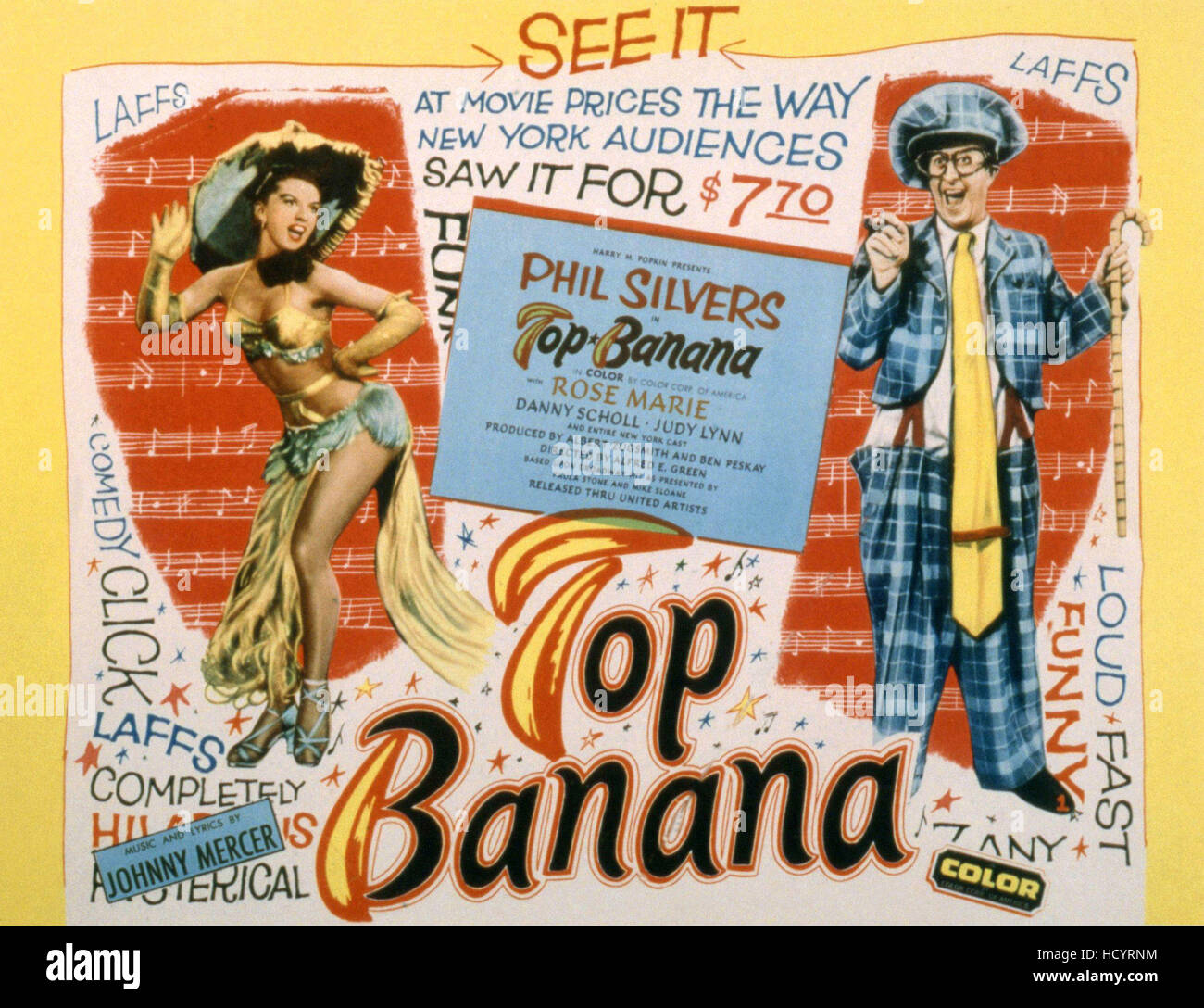 TOP BANANA, Phil Silvers (right), 1954 Stock Photo - Alamy