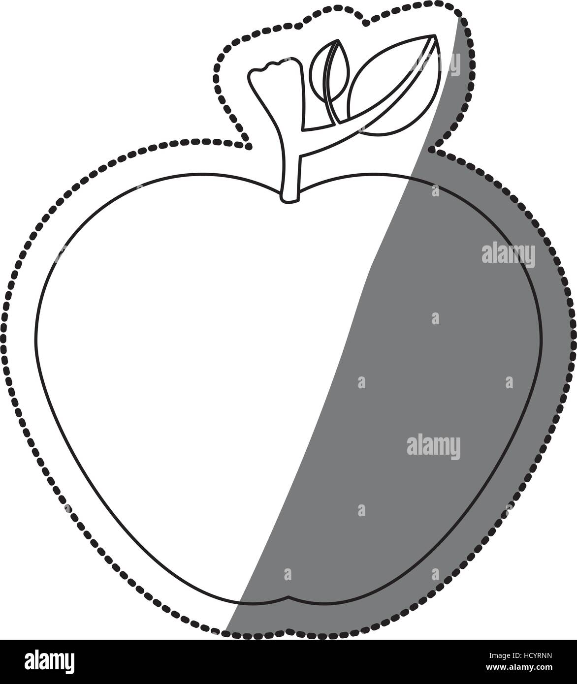 Apple fruit icon. healthy organic and fresh food theme. Isolated design ...