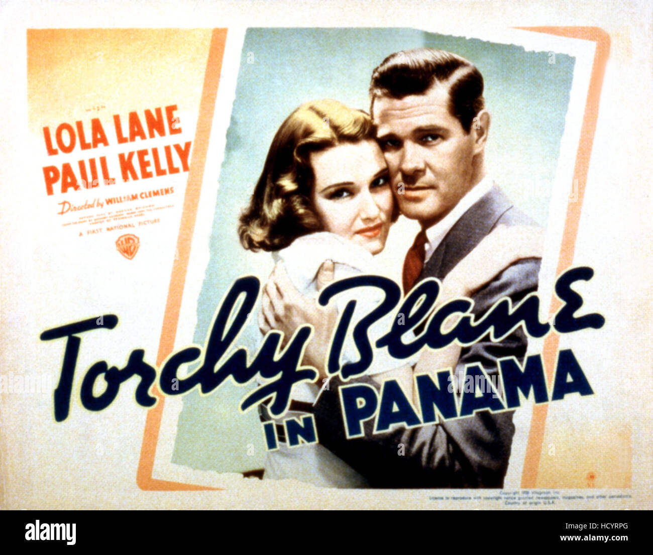 TORCHY BLANE IN PANAMA, from left: Lola Lane, Paul Kelly, 1938 Stock ...