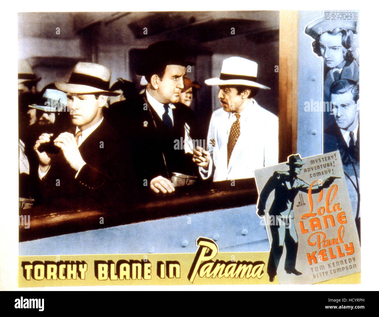 TORCHY BLANE IN PANAMA, front from left: Paul Kelly, Tom Kennedy ...