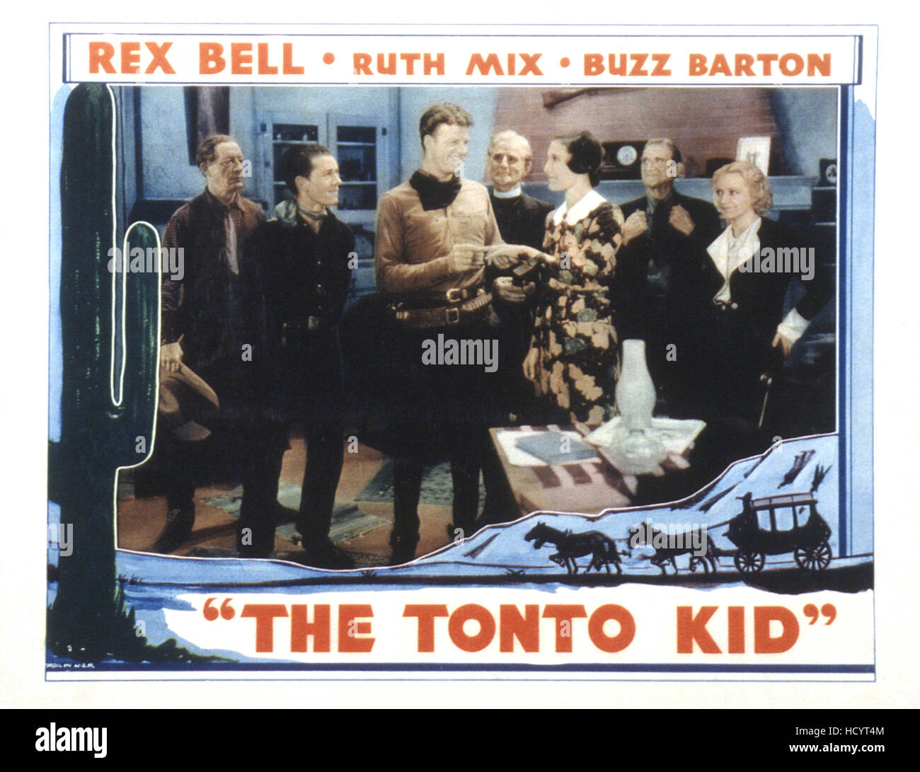 THE TONTO KID, Rex Bell, Ruth Mix, Barbara Roberts, 1934 Stock Photo ...