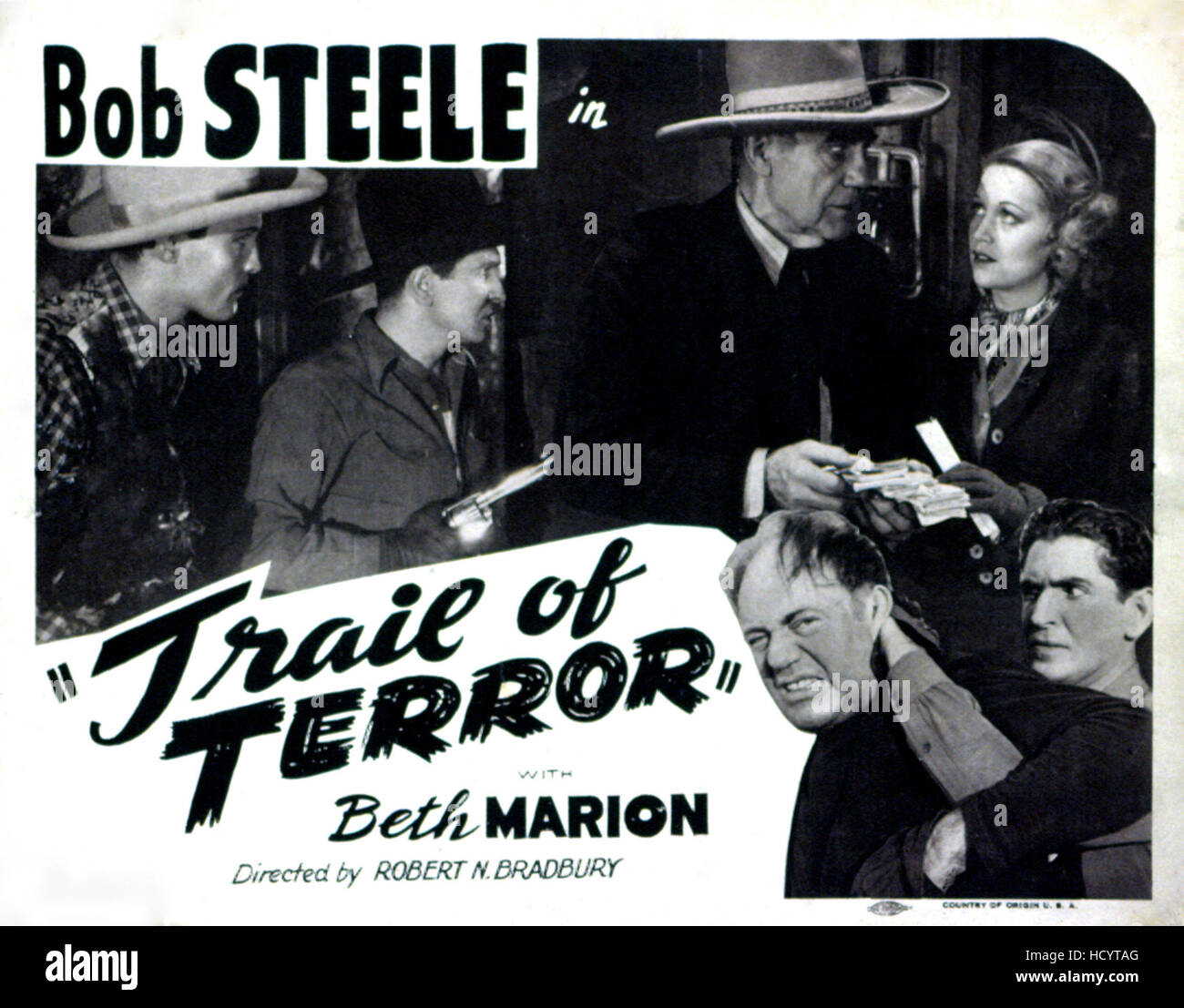 TRAIL OF TERROR, Frank Lyman, Jr., Bob Steele, Charles K. French ...