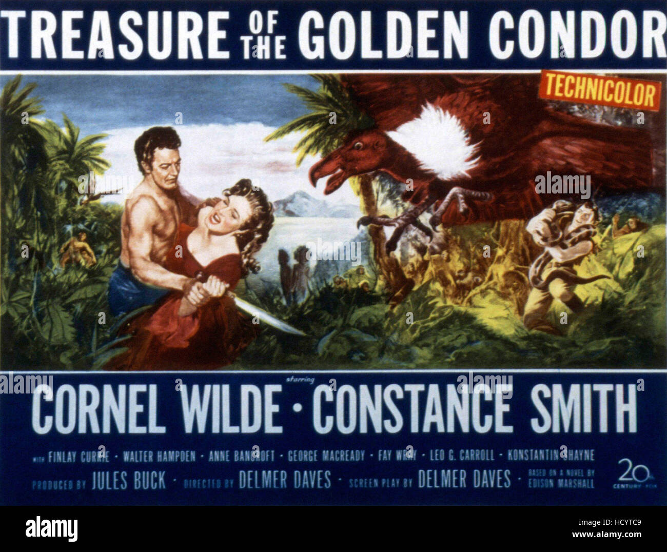 TREASURE OF THE GOLDEN CONDOR, Cornel Wilde, Constance Smith, 1953 ...