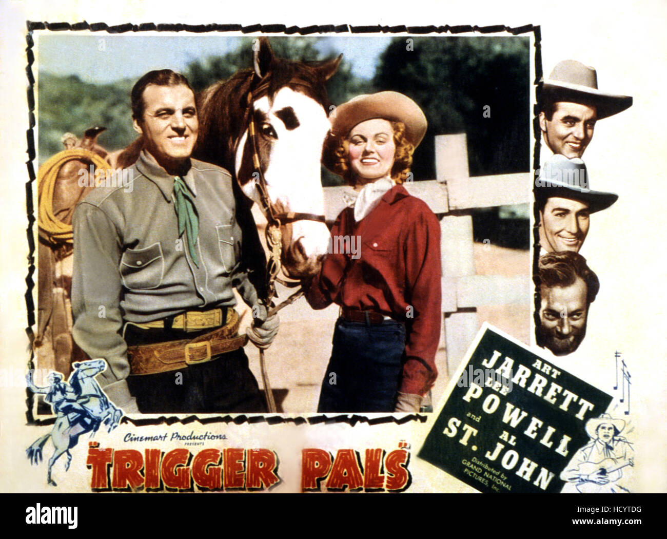 TRIGGER PALS, from left: Art Jarrett, Dorothy Fay, 1939 Stock Photo - Alamy