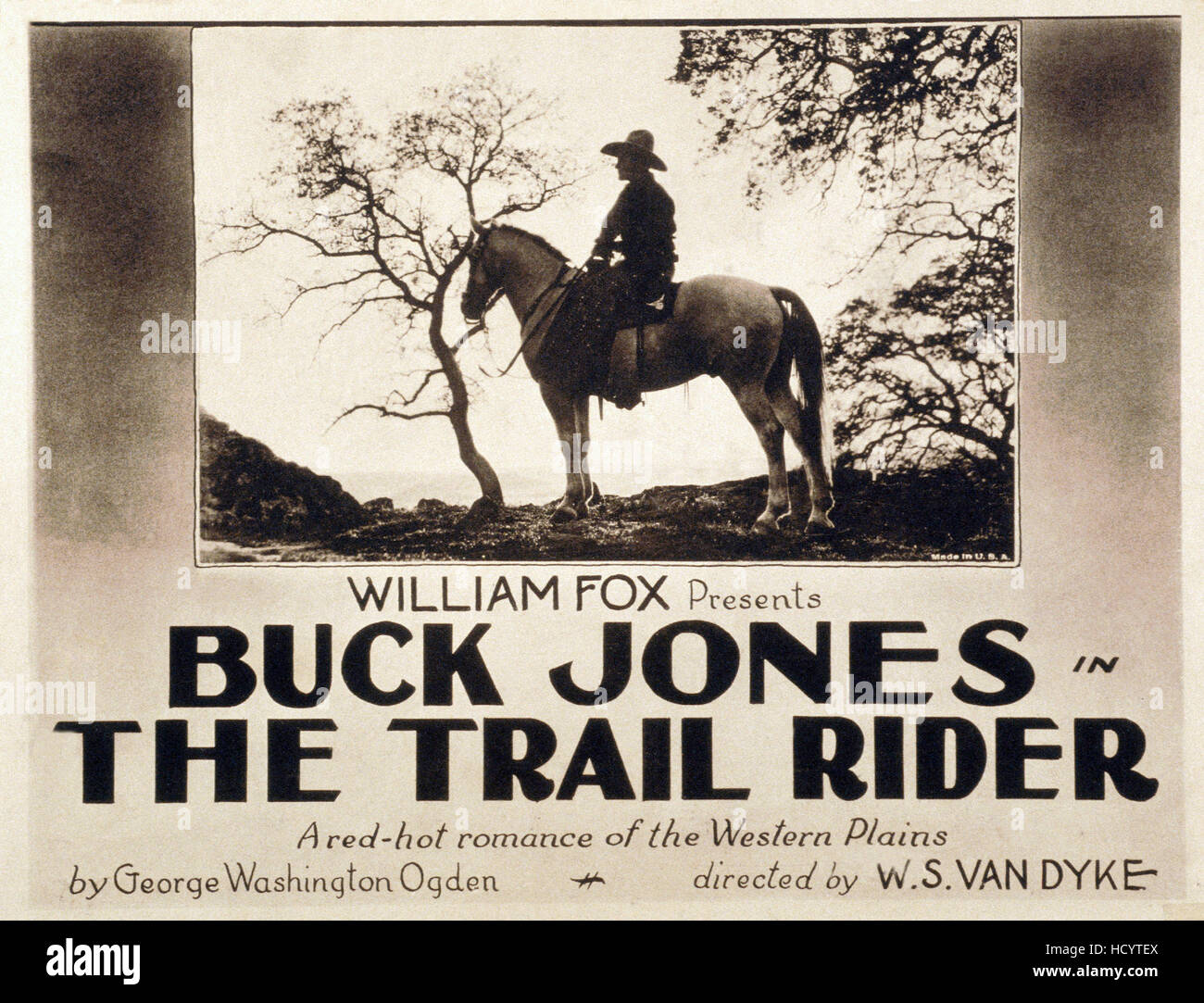 THE TRAIL RIDER, US poster, Buck Jones, 1925, TM & Copyright © 20th Century Fox Film Corp ...