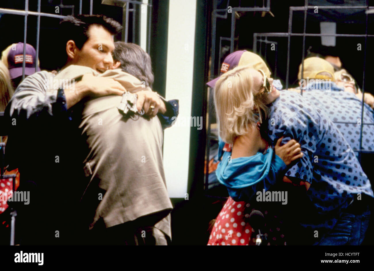 TRUE ROMANCE, Christian Slater (left), Patricia Arquette (second from ...