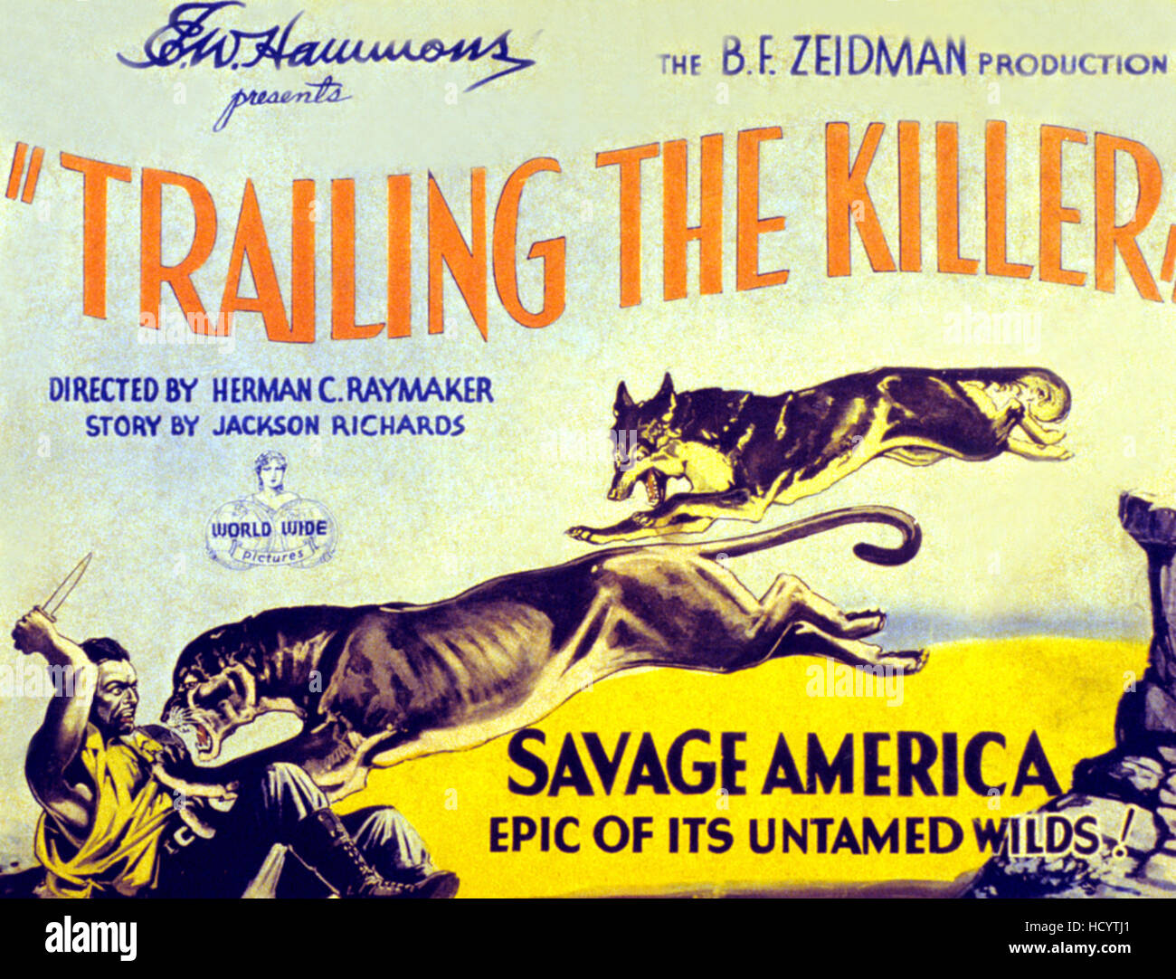 TRAILING THE KILLER, (aka CALL OF THE WILDERNESS), title card, 1932 Stock Photo - Alamy