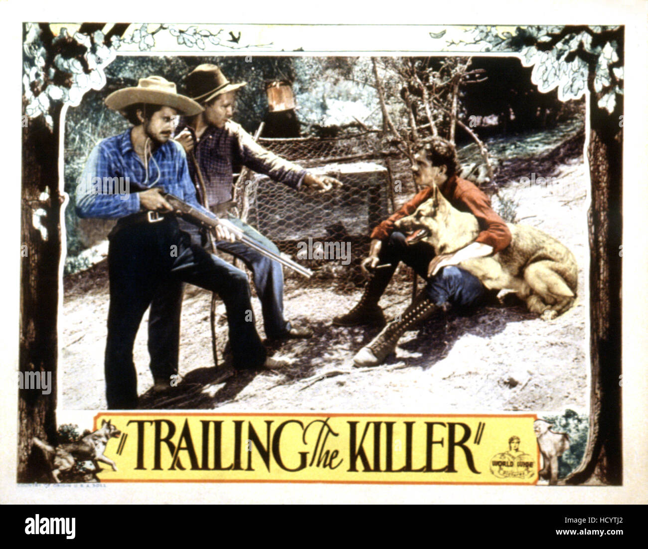 TRAILING THE KILLER, (aka CALL OF THE WILDERNESS), right: Francis McDonald with Caesar the Dog ...